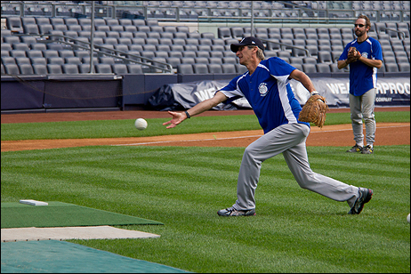 PHOTO CALL: Baseball Legends Join Aaron Tveit, Edie Falco, Christina ...
