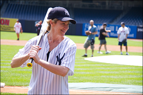 PHOTO CALL: Baseball Legends Join Aaron Tveit, Edie Falco, Christina ...