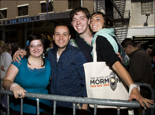 PHOTO CALL: Book of Mormon Offers Free Fan Performance | Playbill