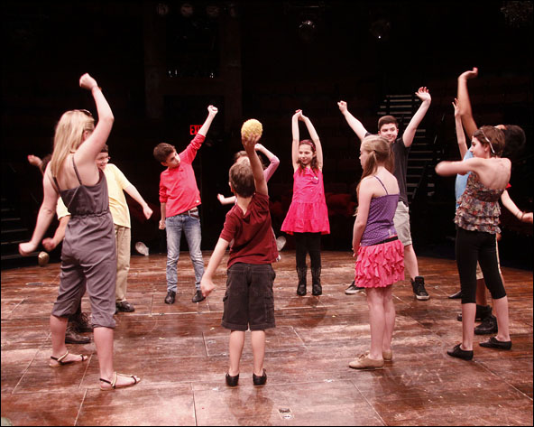 "The Godspell Cast of 2032" in Rehearsal | Playbill